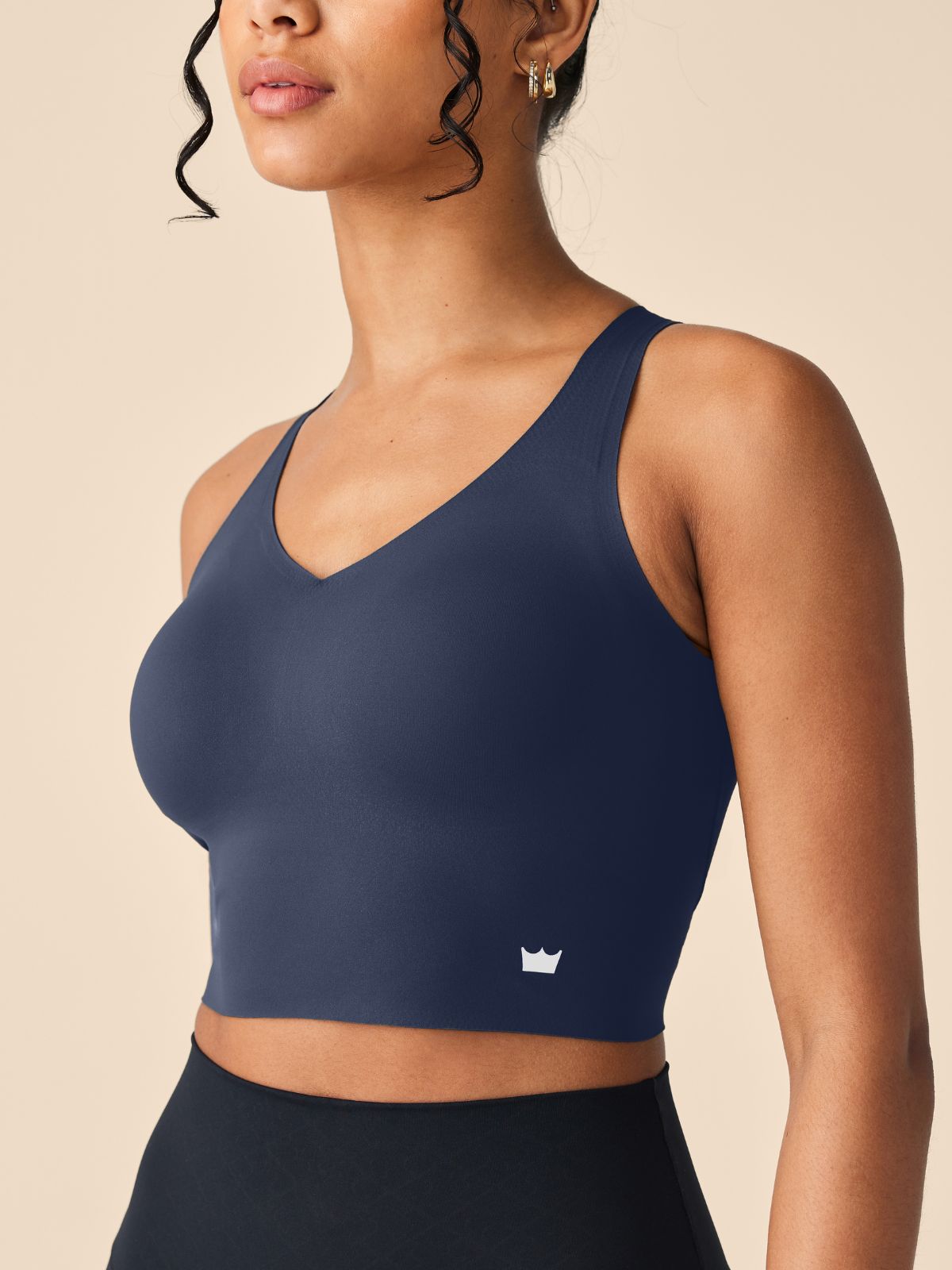 Boss Longline Bra - Bold Navy – SHEFIT