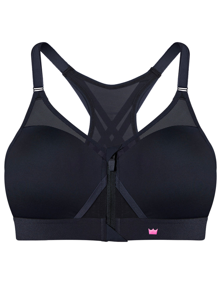 Exhilarate Sports Bra - Black and Pink – SHEFIT