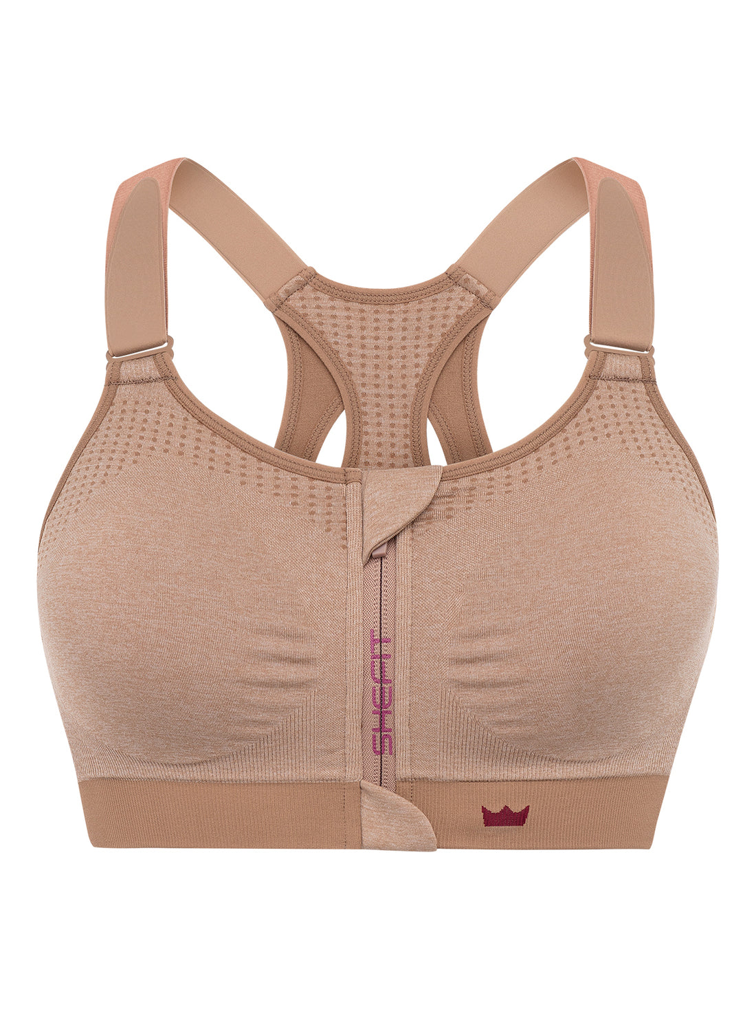 SHEFIT® | Low Impact Sports Bra - Heathered Tan