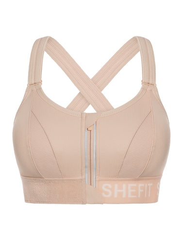 Ultimate Sports Bra - Front Zip, Adjustable, High Impact Sports Bra ...